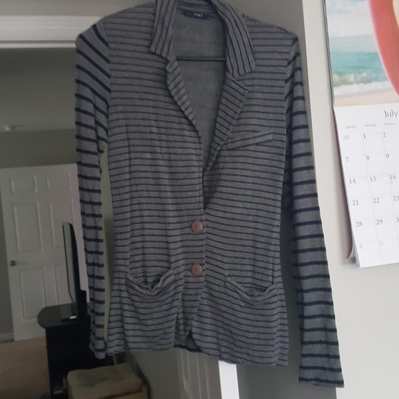 Tart | Jackets & Coats | Gray And Navy Casual Dress Jacket Size Small ...